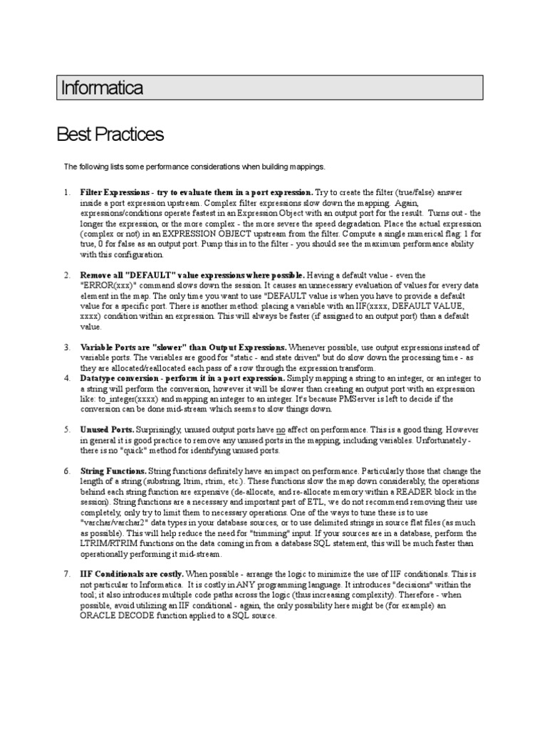 A Best Practices | PDF | Sql | String (Computer Science)