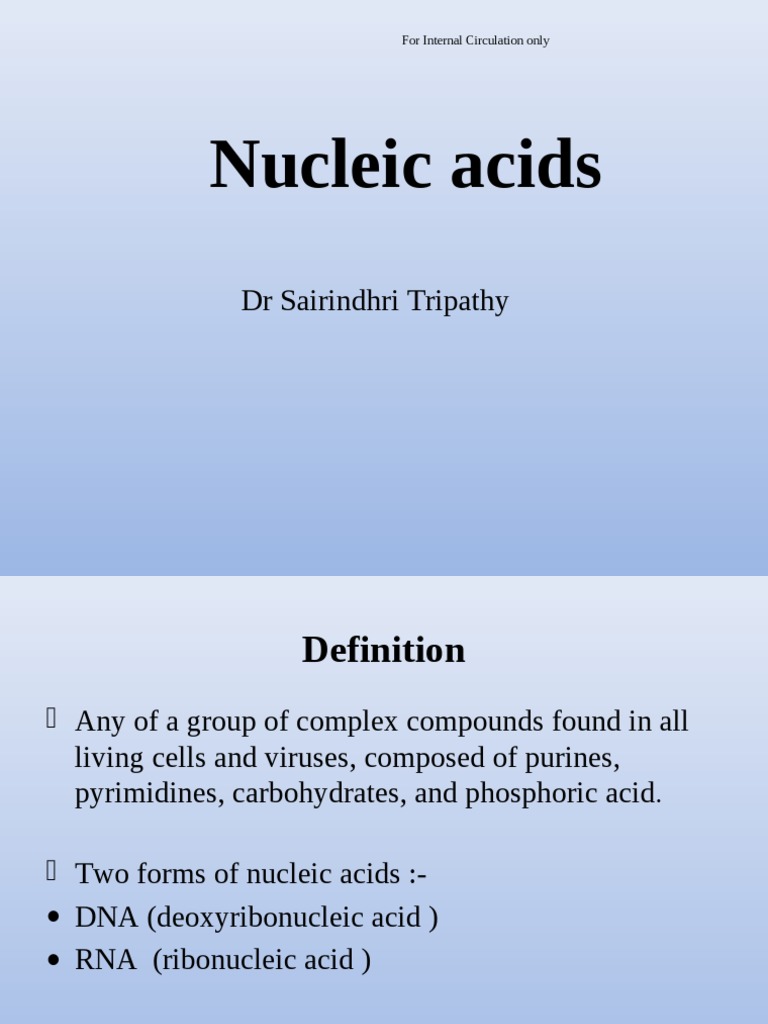 2nd_Sem_BPharma_nucleic acid notes | PDF | Nucleotides | Rna