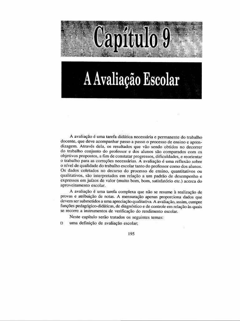 Didatica-Libaneo Cap. 9 | PDF