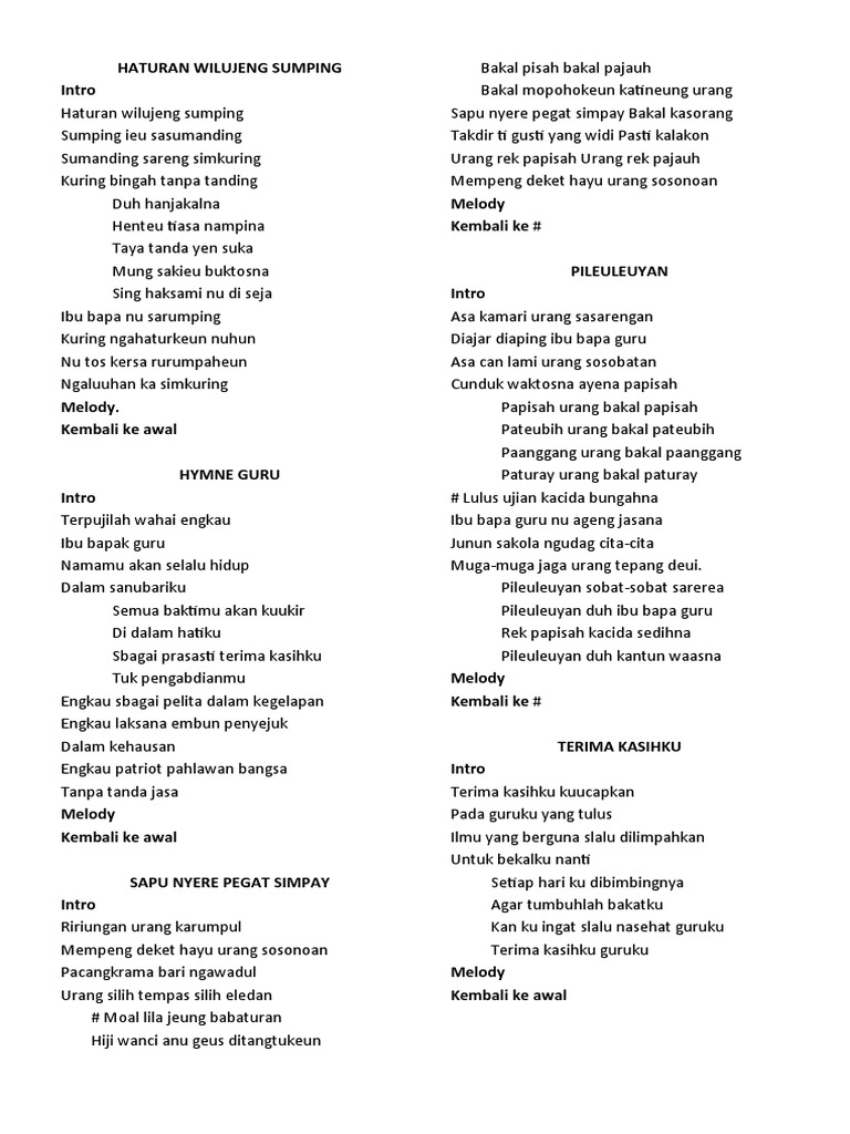 Teks Lagu Perpisahan Pdf