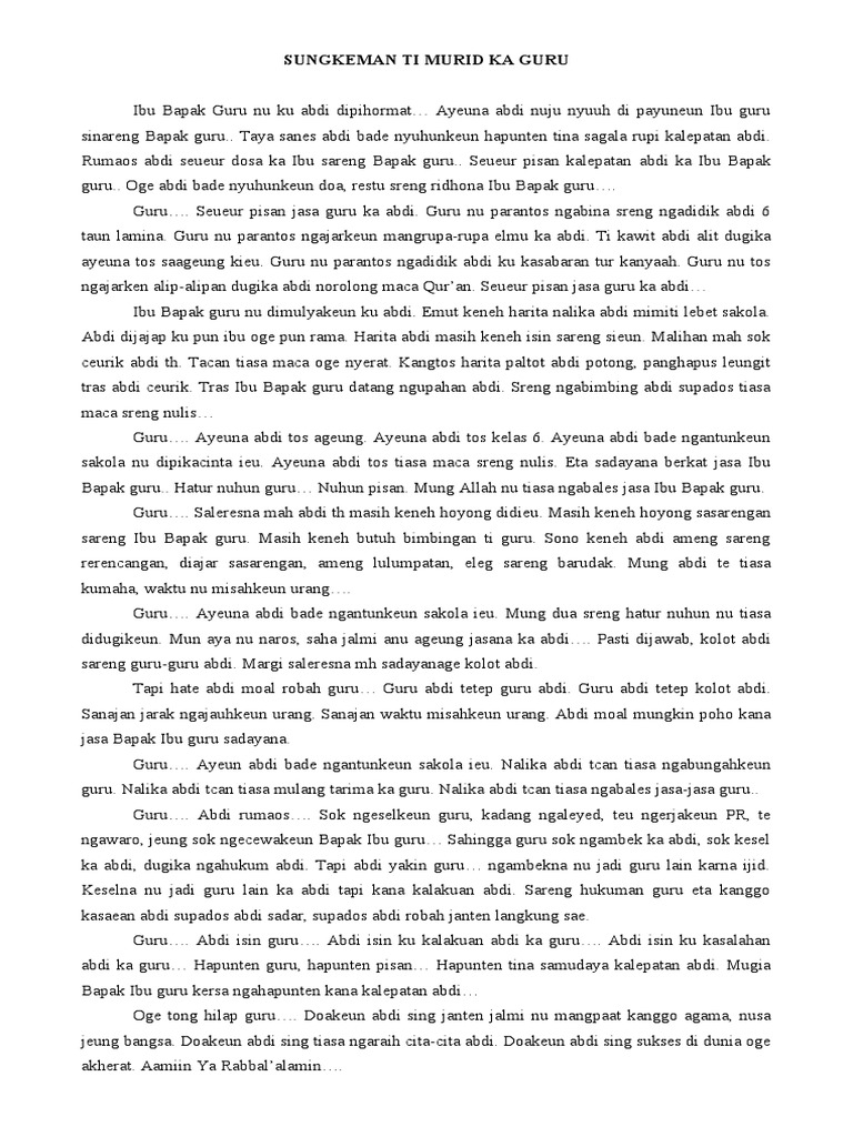 Sungkeman Dta Sunda | PDF