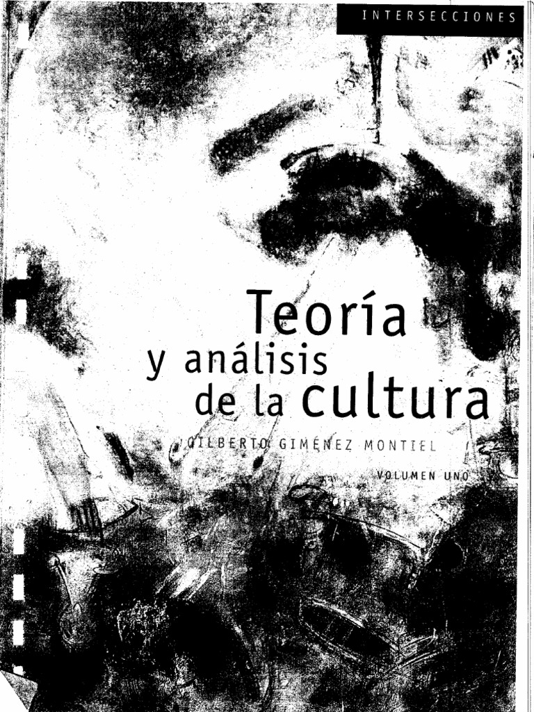 Teoría y Análisis de La Cultura, Gilberto Giménez | PDF