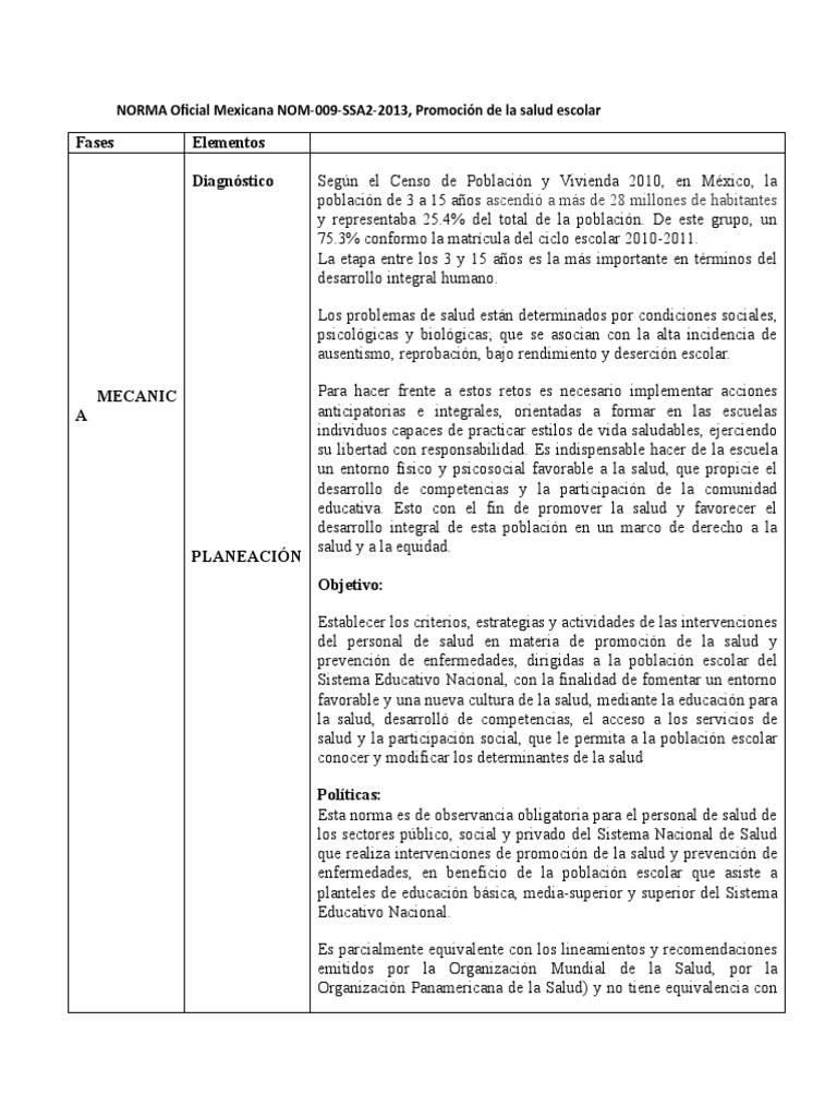 Nom 009 | PDF | México | Promoción de la salud