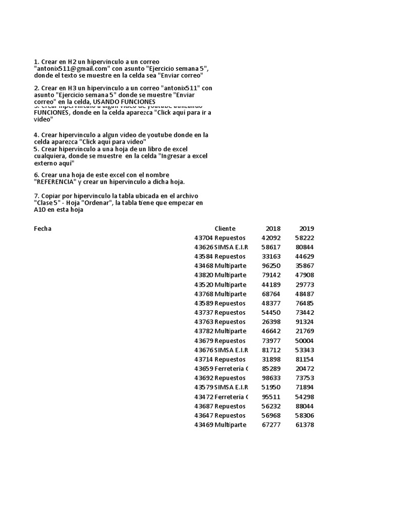 Ejercicios Clase 5 RESUELTO | PDF