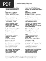 Color Esperanza Letra | PDF | Ocio