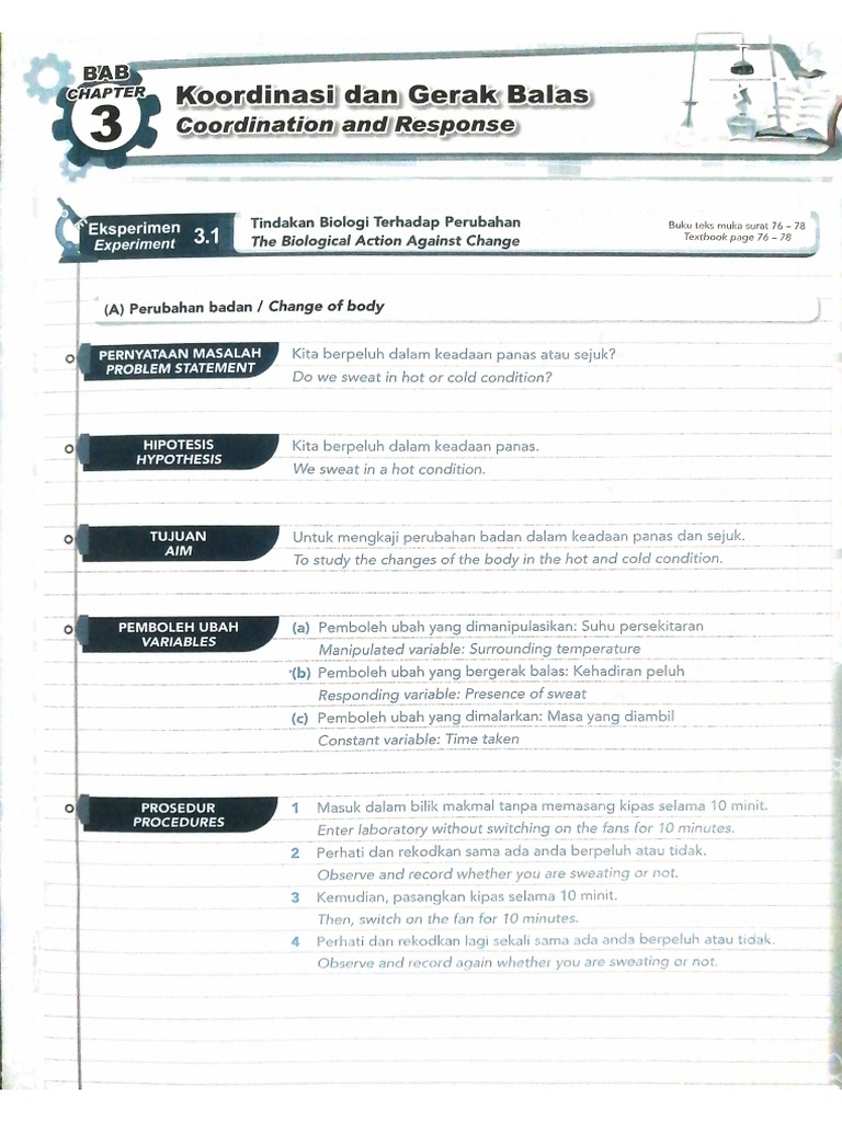 Amali Sains Chapter 3 | PDF