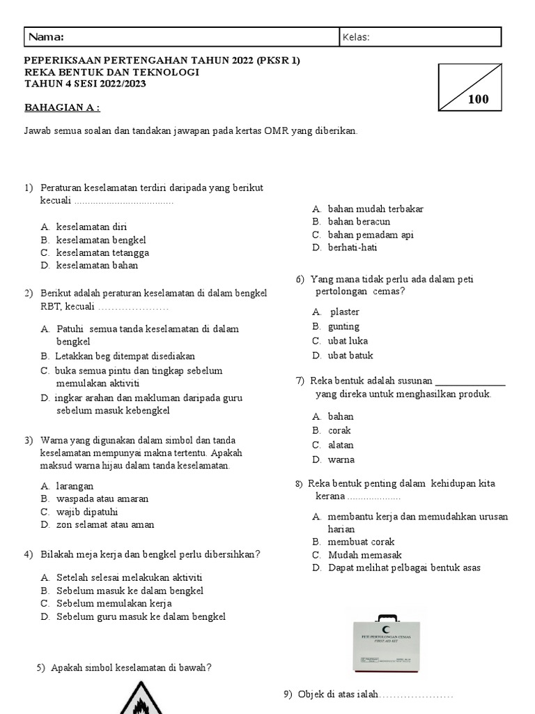 Soalan PPT RBT Tahun 4 2022 - 2023 | PDF