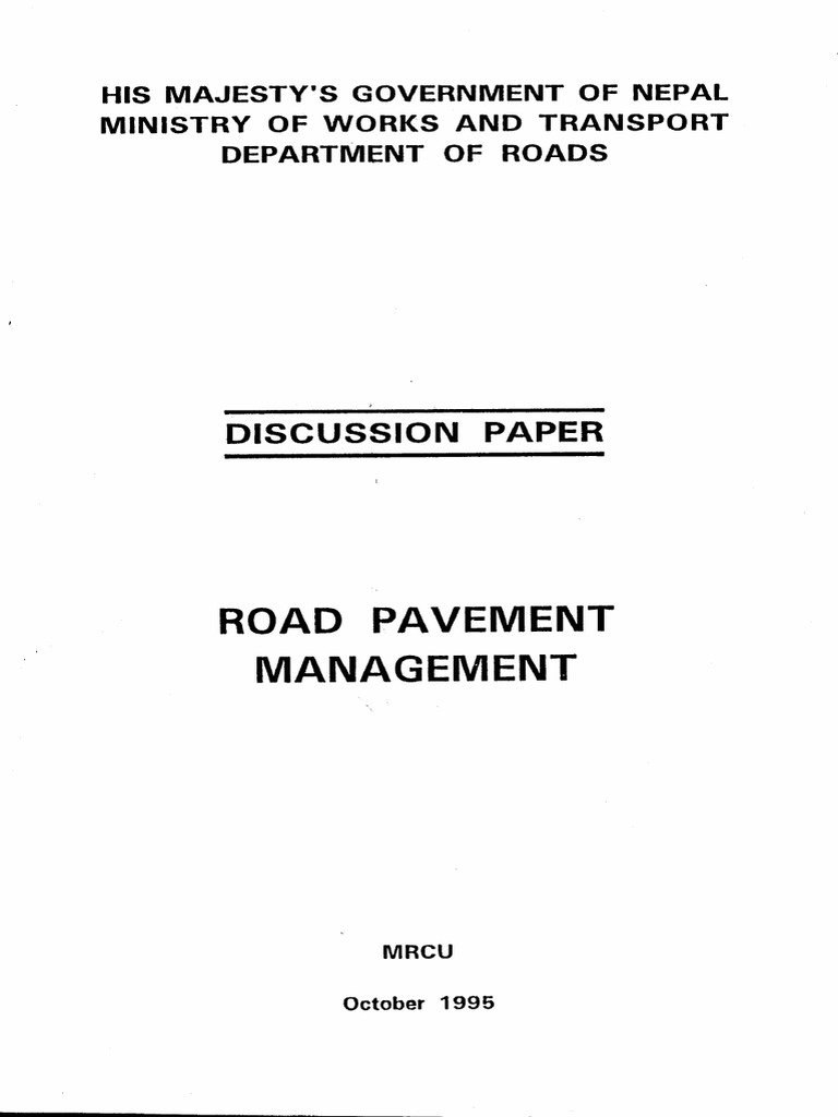21 Road Pavement Management Pdf