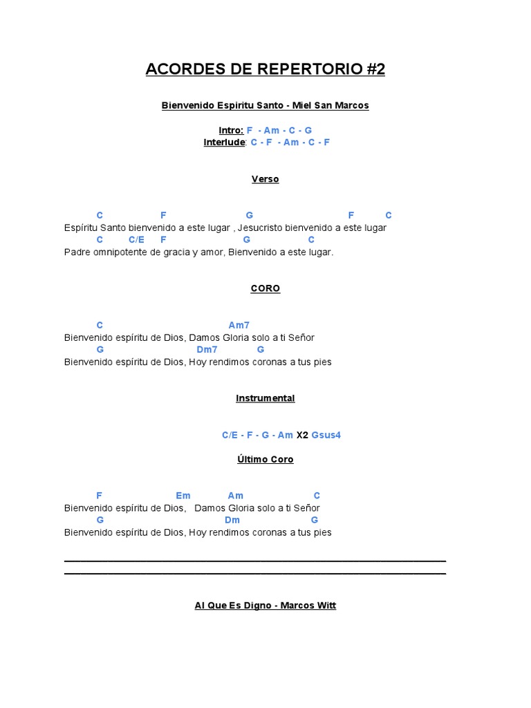 Repertorio #2 | PDF