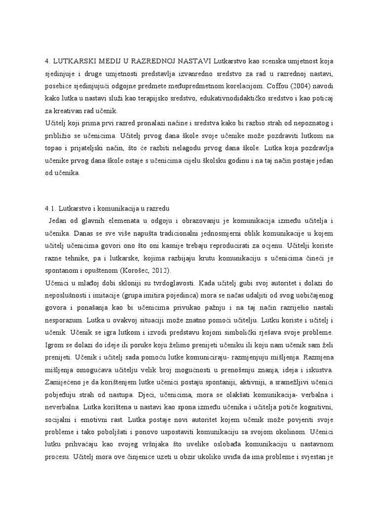 Skripta Metodika I Metodska Praksa Likovne Kulture Osnovnokolskog ...