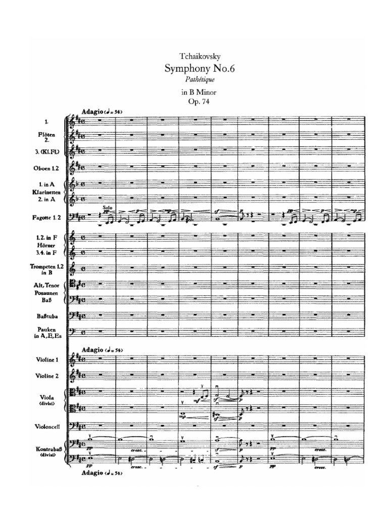 Tchaikovsky Symphony 6 | PDF