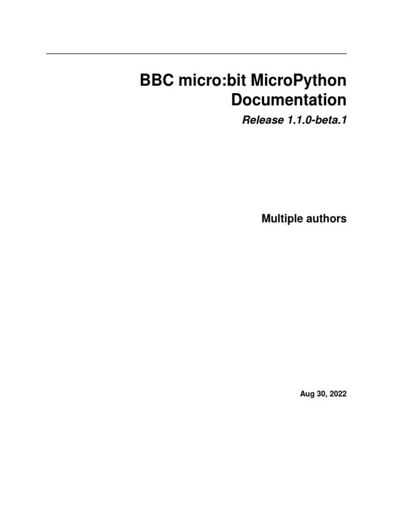 Microbit Micropython Pdf Computer Science Computer Engineering