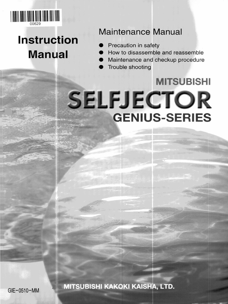 Mitsubishi Selfjector Maintenance Manual | PDF | Nut (Hardware) | Liquids