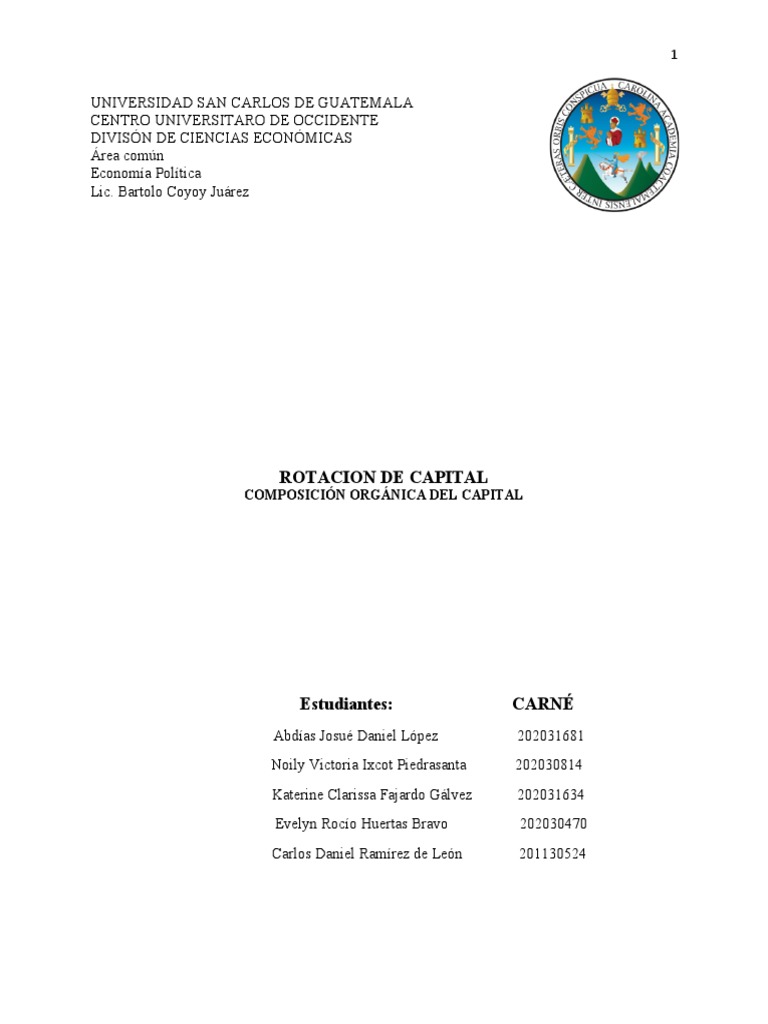Rotacion Del Capital | PDF | Capital (economía) | Capitalismo