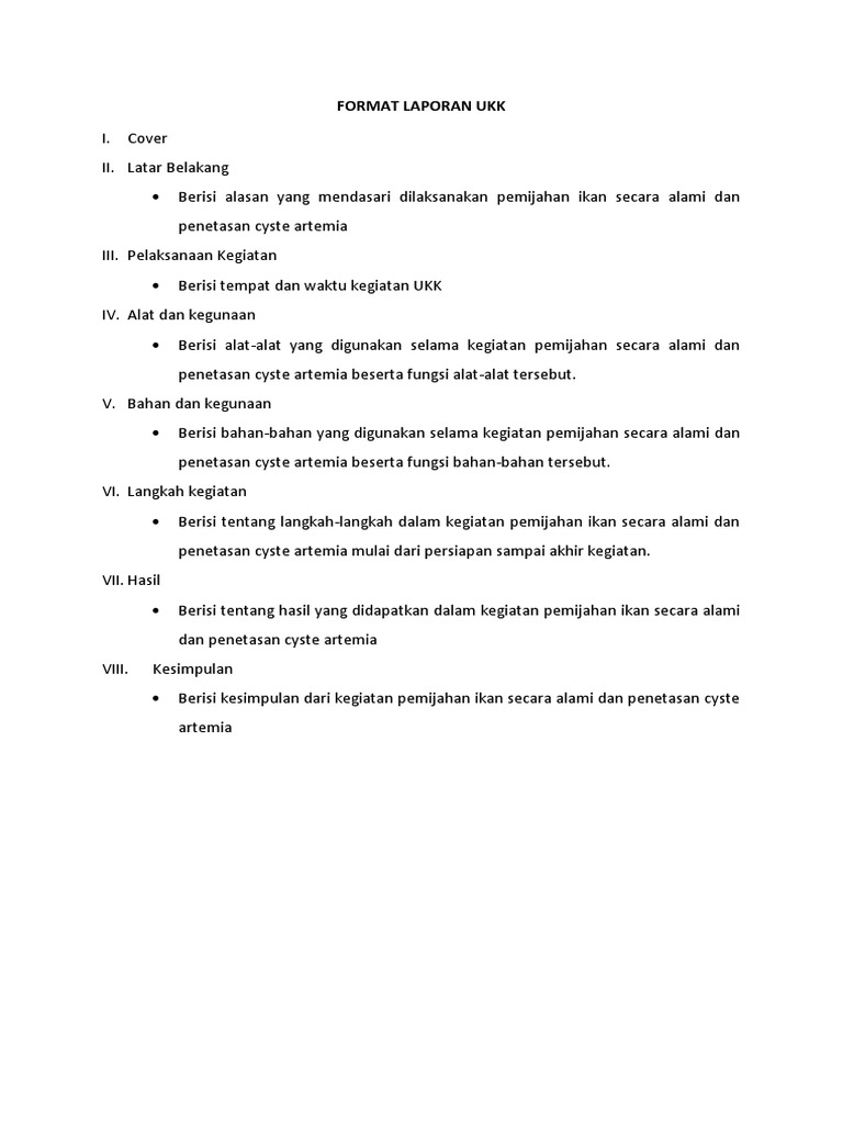 Format Laporan | PDF