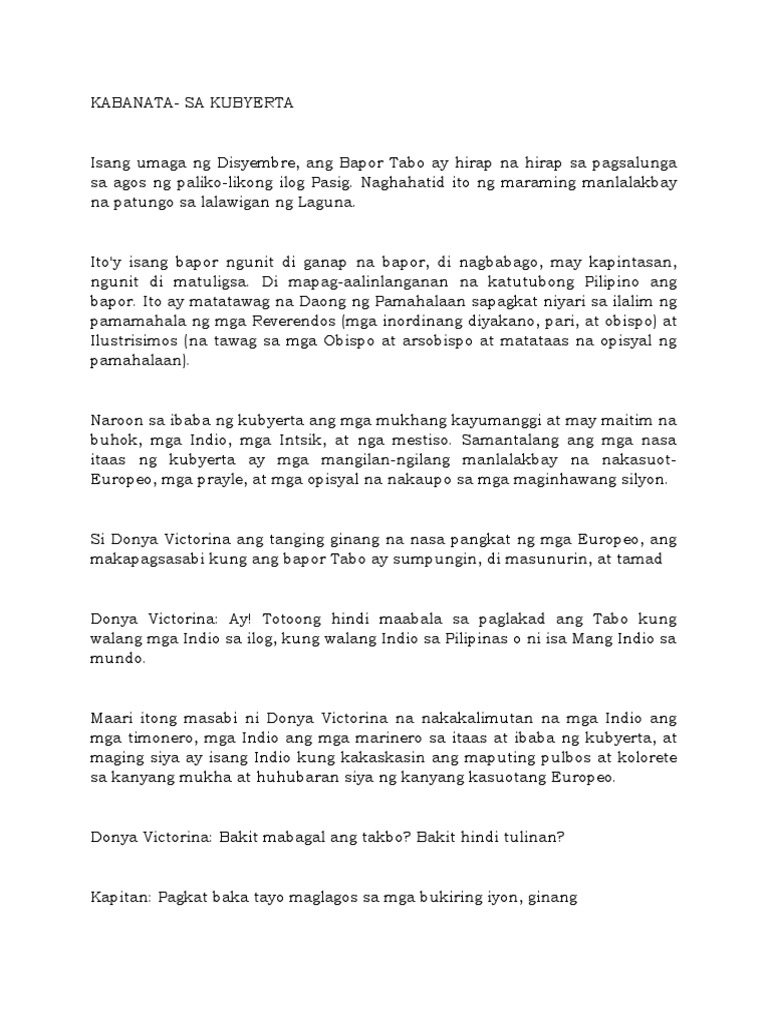 El Fili Kabanata 1 Script Group 1 | PDF