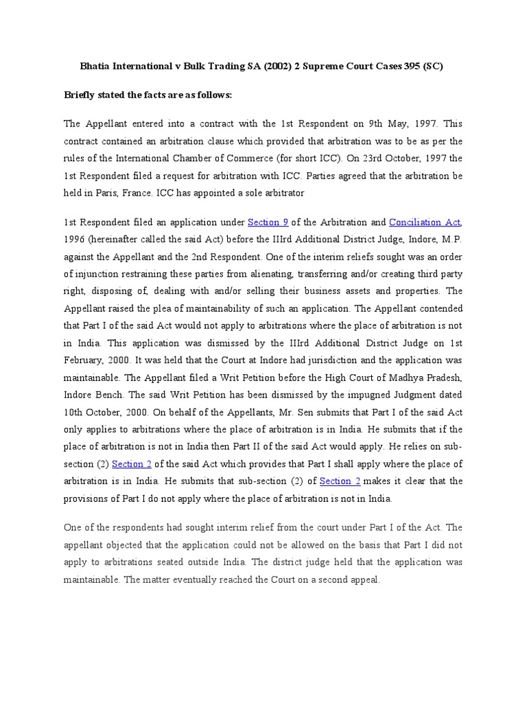 Topic 2 - Applicability of Part I, Section 2 | PDF | Arbitration | Jurisdiction