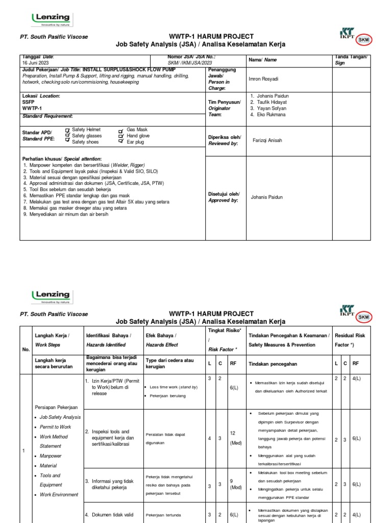 Jsa WWTP 1 - SSFP | PDF