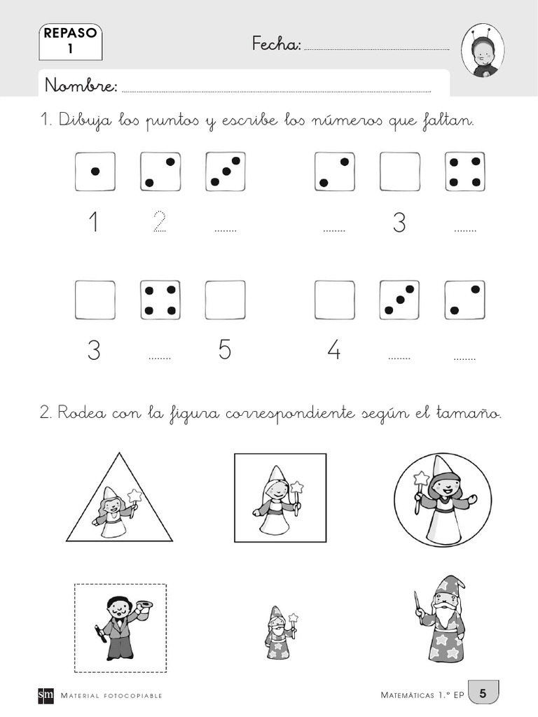 1 Ep SM Matematicas Repaso | PDF | Métodos y materiales de enseñanza