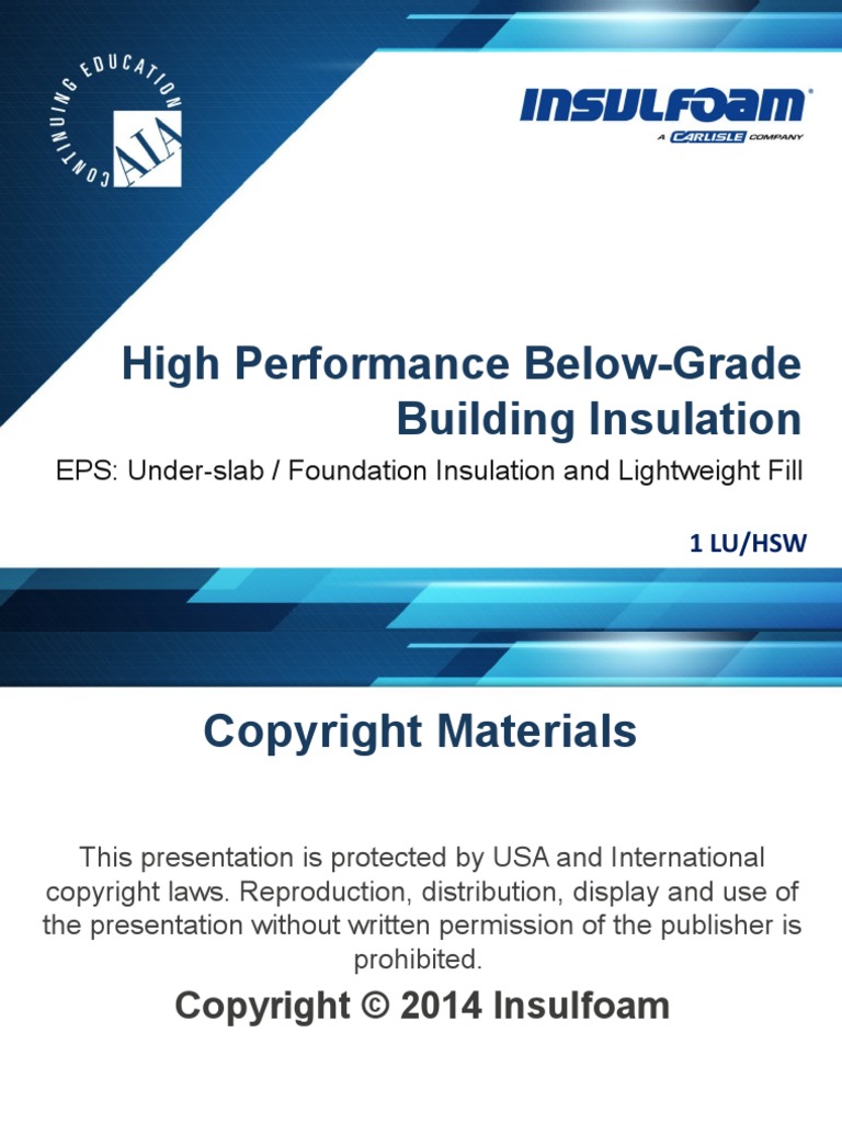 Eps106-Insulfoam Aia BG GF Final | PDF | Polystyrene | Building Insulation