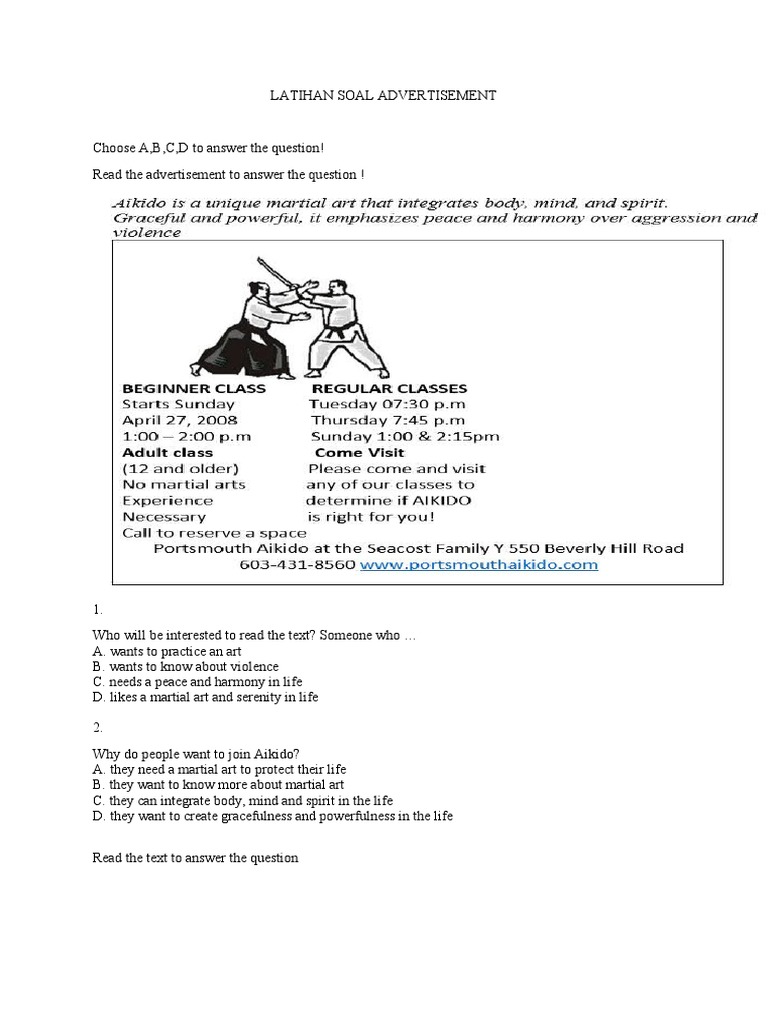 Latihan Soal Advertisement KD 3.10 Bahasa Inggris | PDF | Credit Card ...