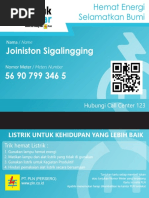 Template Kartu Listrik Pintar PLN | PDF