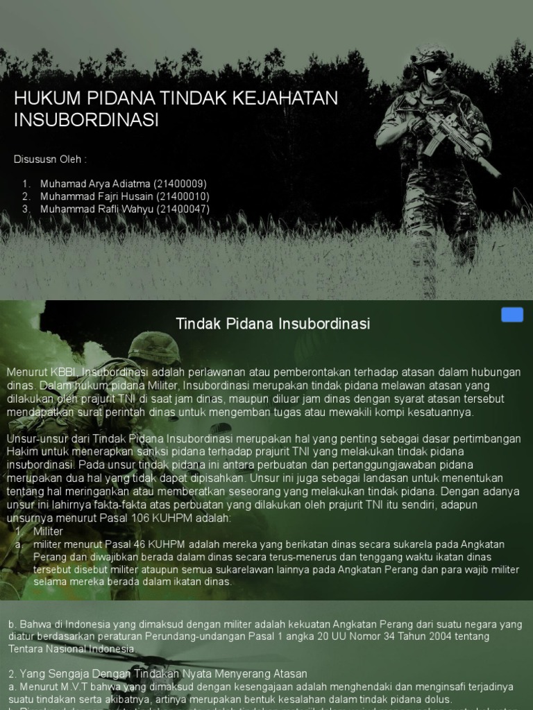 Hukum Pidana Militer | PDF
