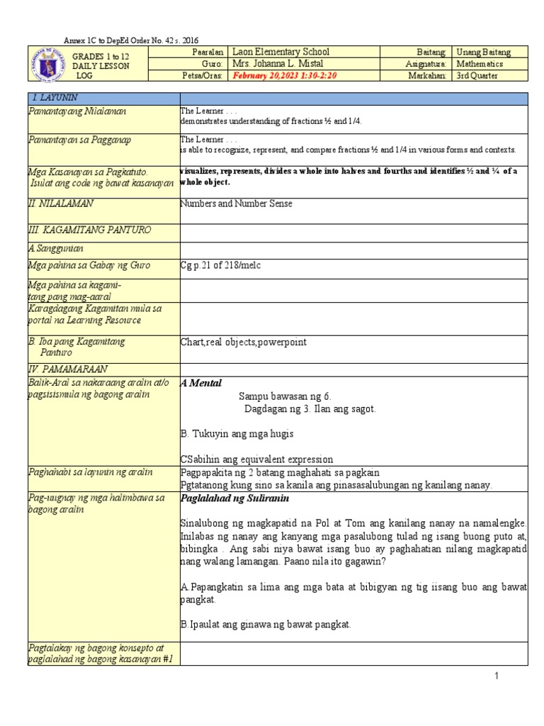 Mathematics Week 2 Quarter 3 | PDF