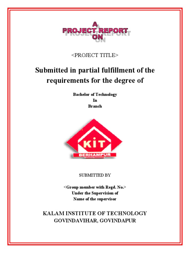 Project Final Format | PDF | Thesis