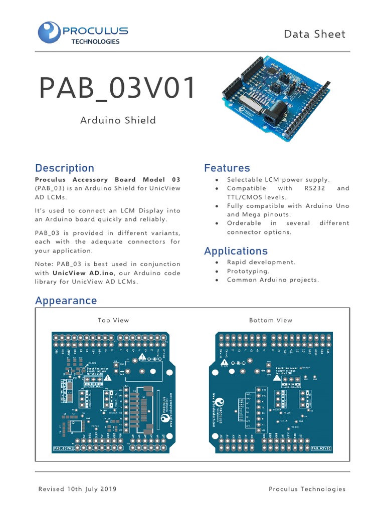 PAB 03 Datasheet | PDF | Computers | Technology & Engineering