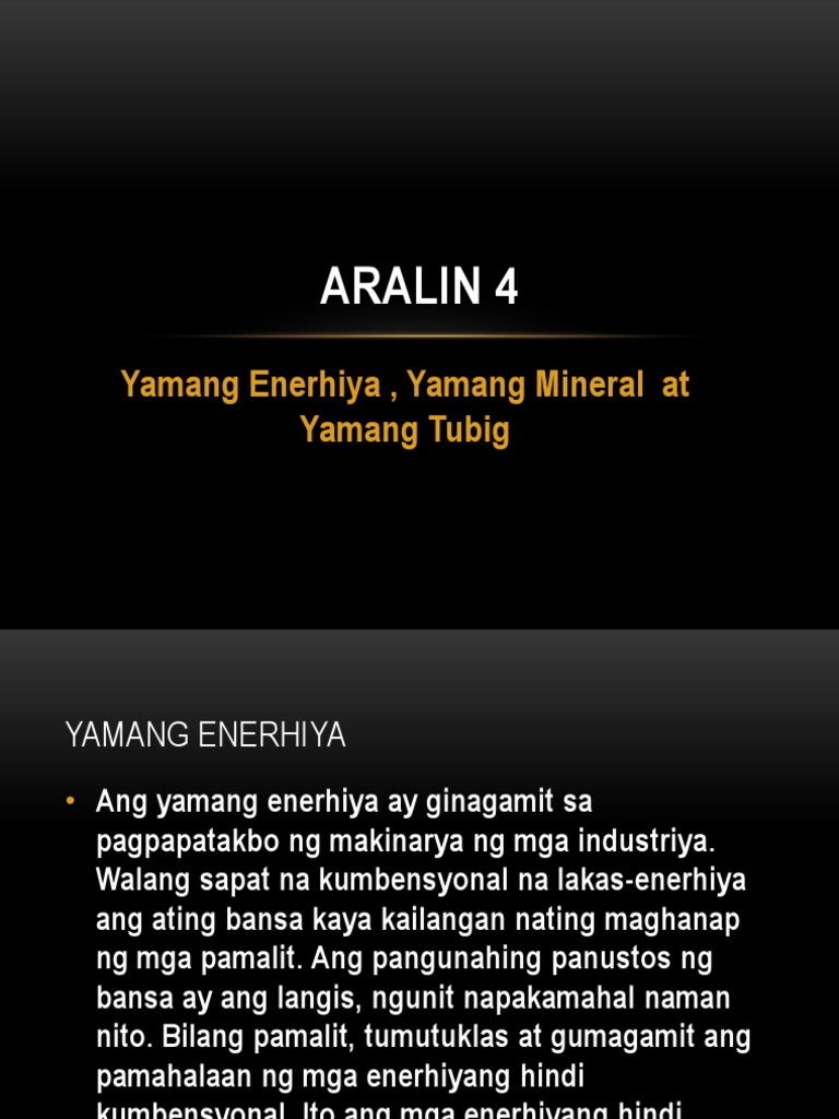 Yamang Enerhiya | PDF