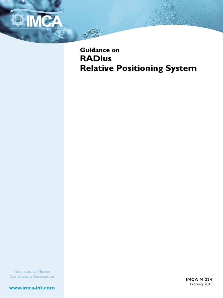 IMCA-Publication-337 (Guidance On RADius Relative Positioning System ...