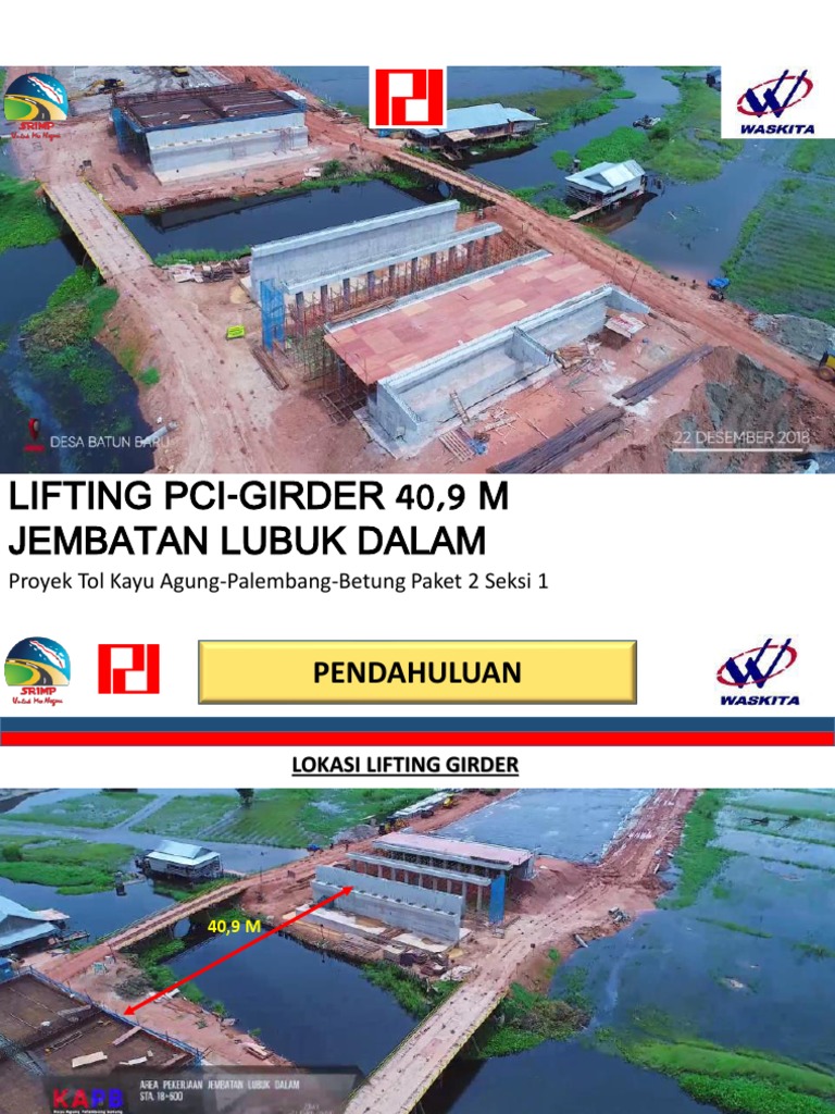 Erection Girder Lubuk Dalam Ok | PDF