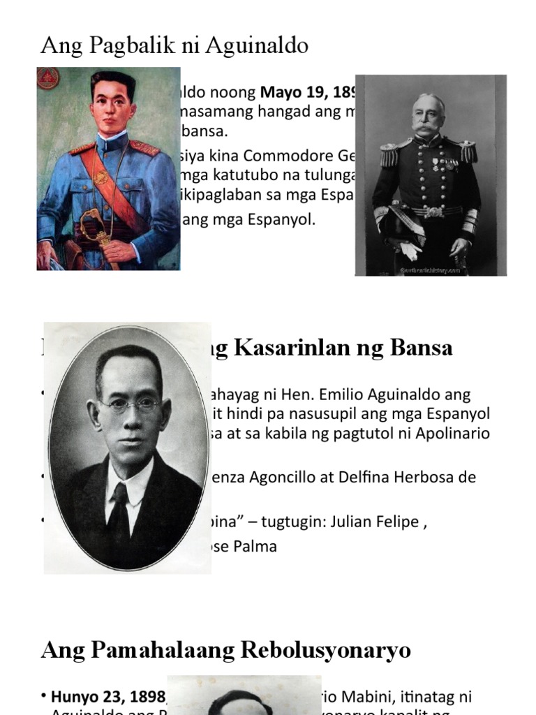 Ang Pagbalik Ni Aguinaldo | PDF
