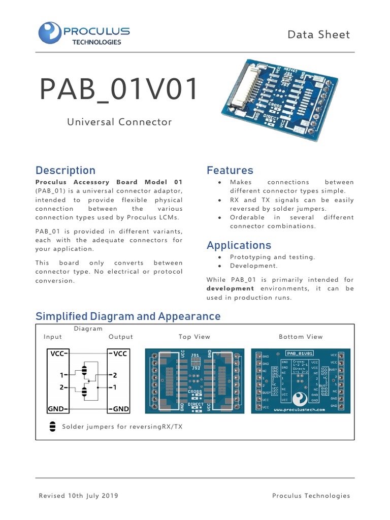 PAB 01 Datasheet | PDF