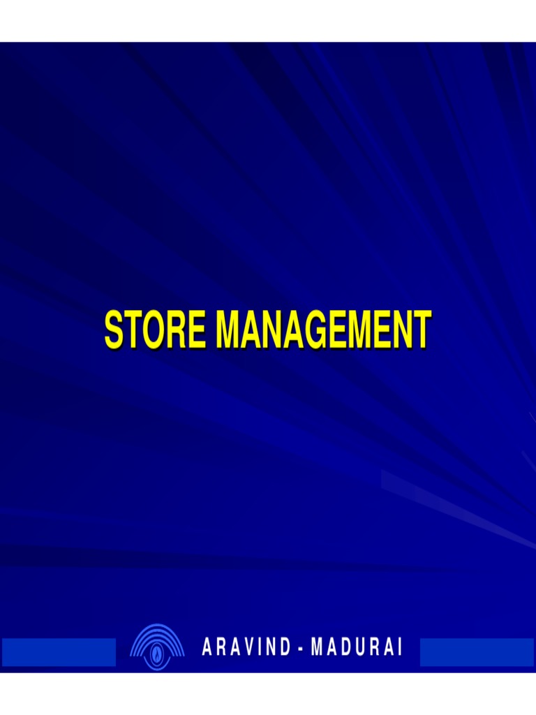 Store Management | PDF | Audit | Economies Store Management | PDF | Audit | Economies
