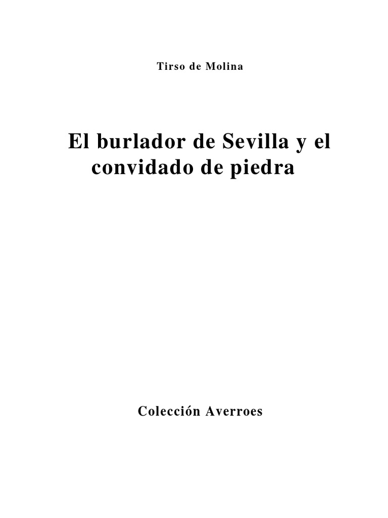 60 - El burlador de sevilla | PDF