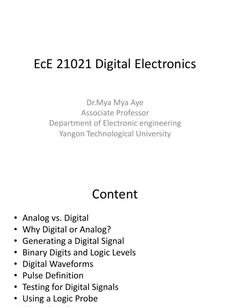 Lecture 1 Pdf Digital Signal Computing
