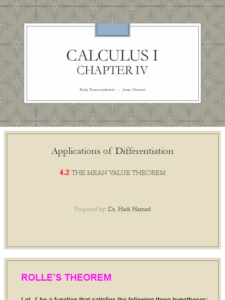 Calculus I: Early Transcendentals - James Stewart | PDF