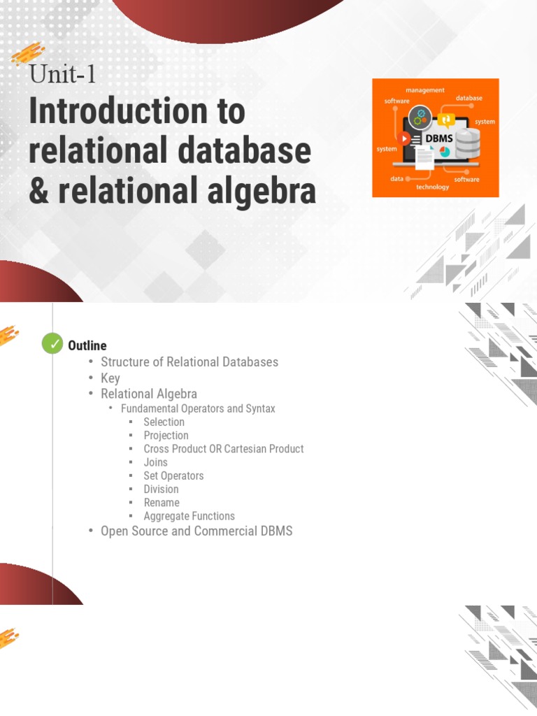 Relational Databases & Algebra Basics | PDF | Relational Model | Relational Database