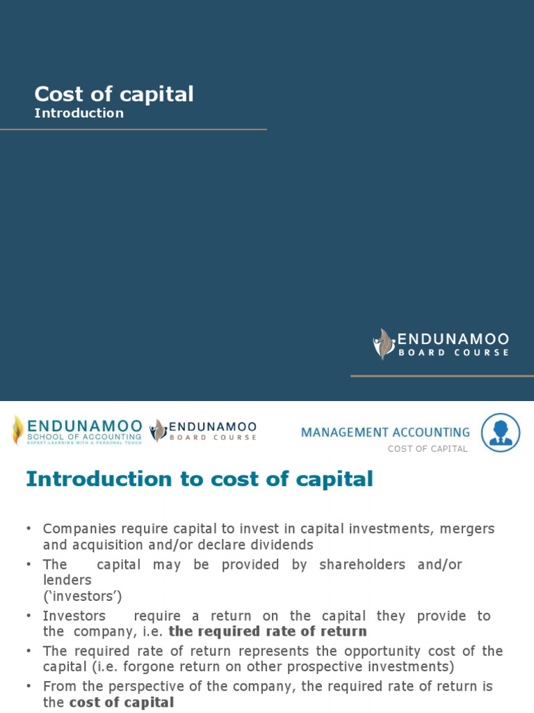 Cost of Capital | PDF | Cost Of Capital | Preferred Stock