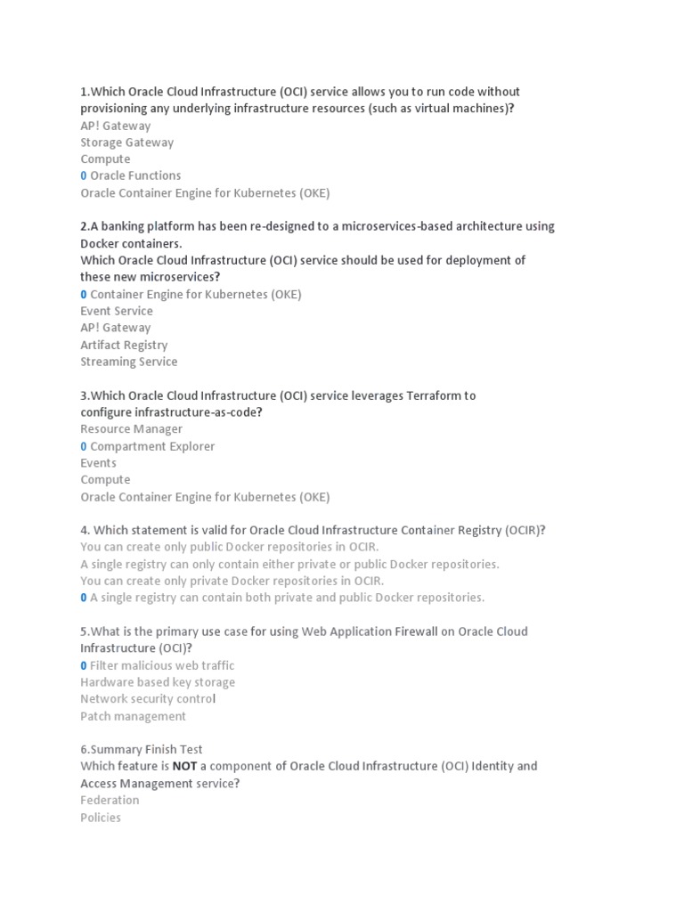 OCI Material | PDF | Cloud Computing | Encryption
