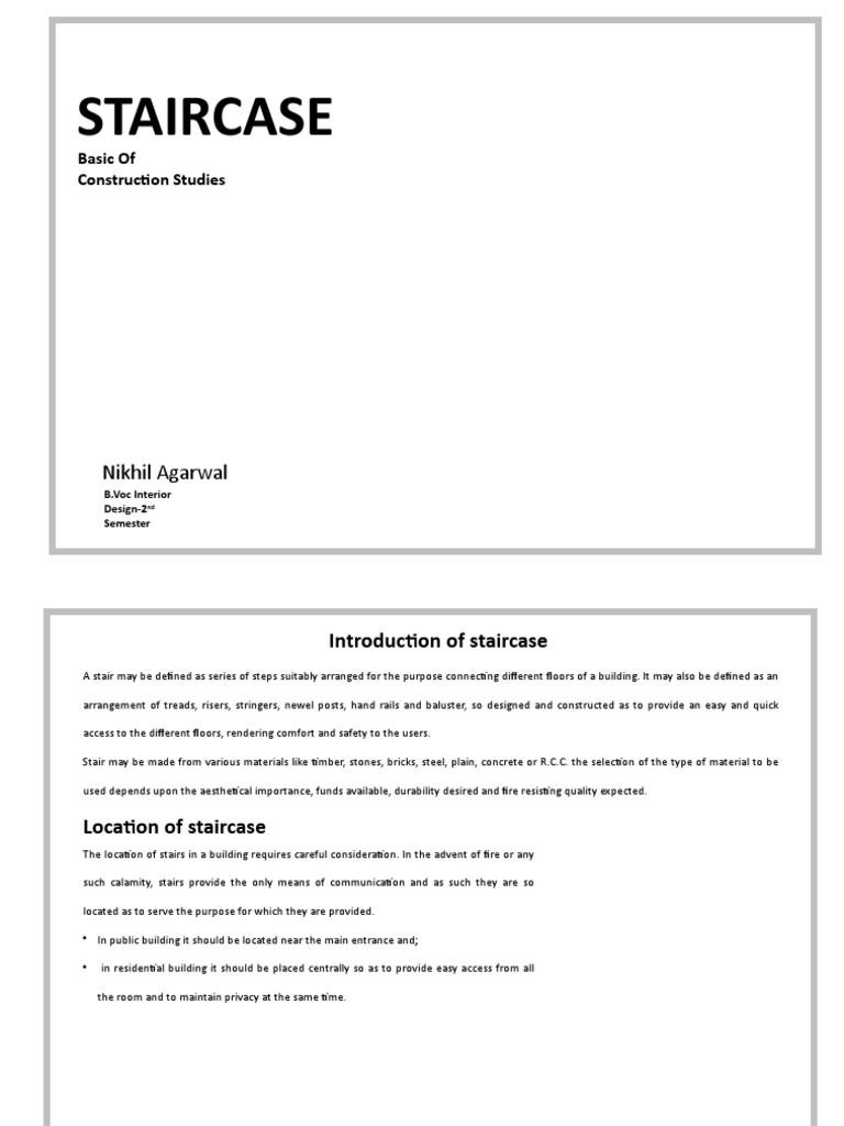 Stairs | PDF | Stairs | Architectural Elements