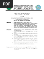 SK Pelantikan Pengurus Osis 2022-2023 | PDF