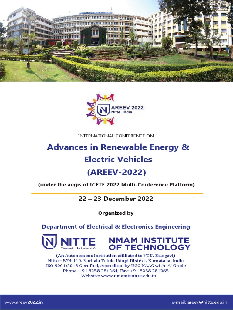 AREEV-2022: Renewable Energy & EV Conference | PDF | Electric Vehicle ...