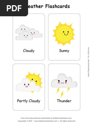 Weather Flashcards To Print