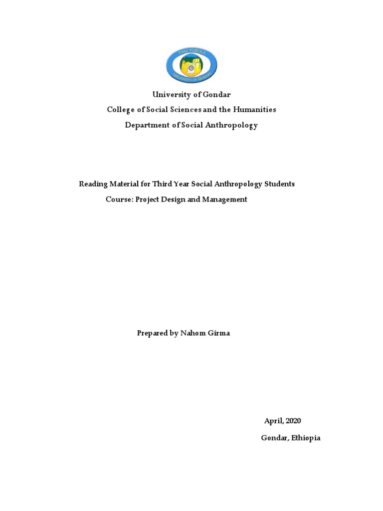 Project Design and Management | PDF | Project Management | Needs Assessment