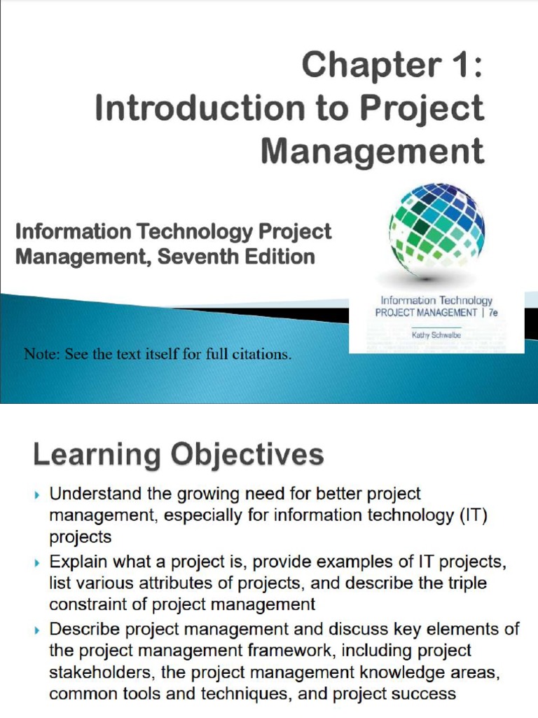 Chapter 1 Introduction To IT Project Management | PDF
