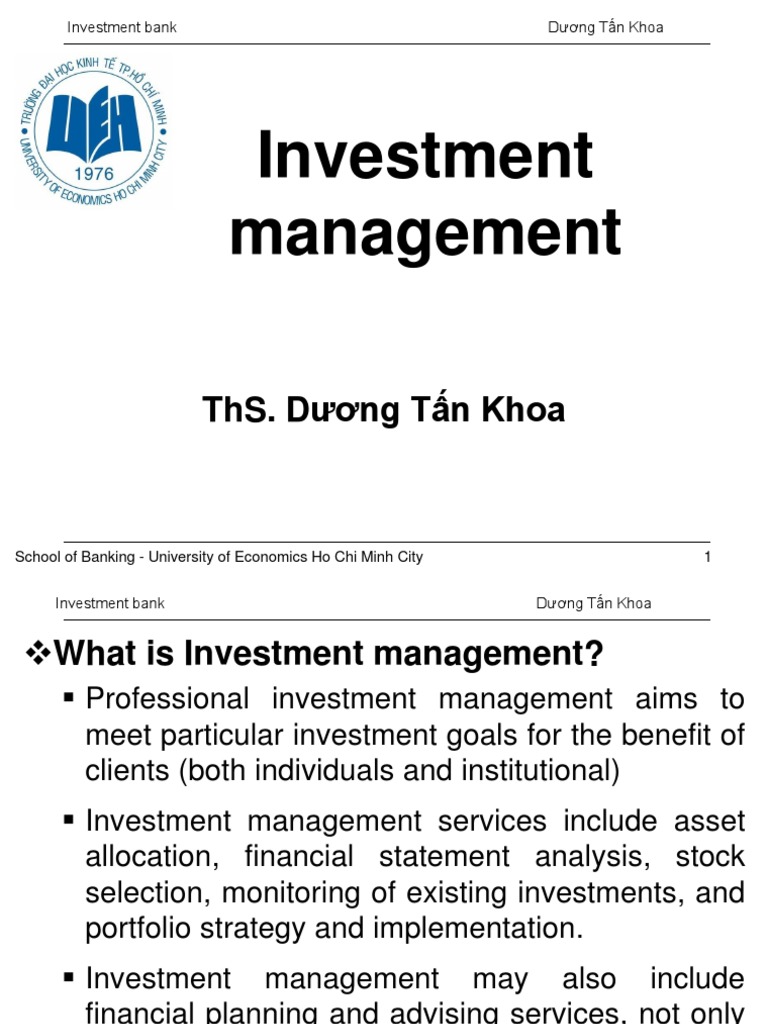 Chapter 5 - Investment Management | PDF | Investment Fund | Exchange ...