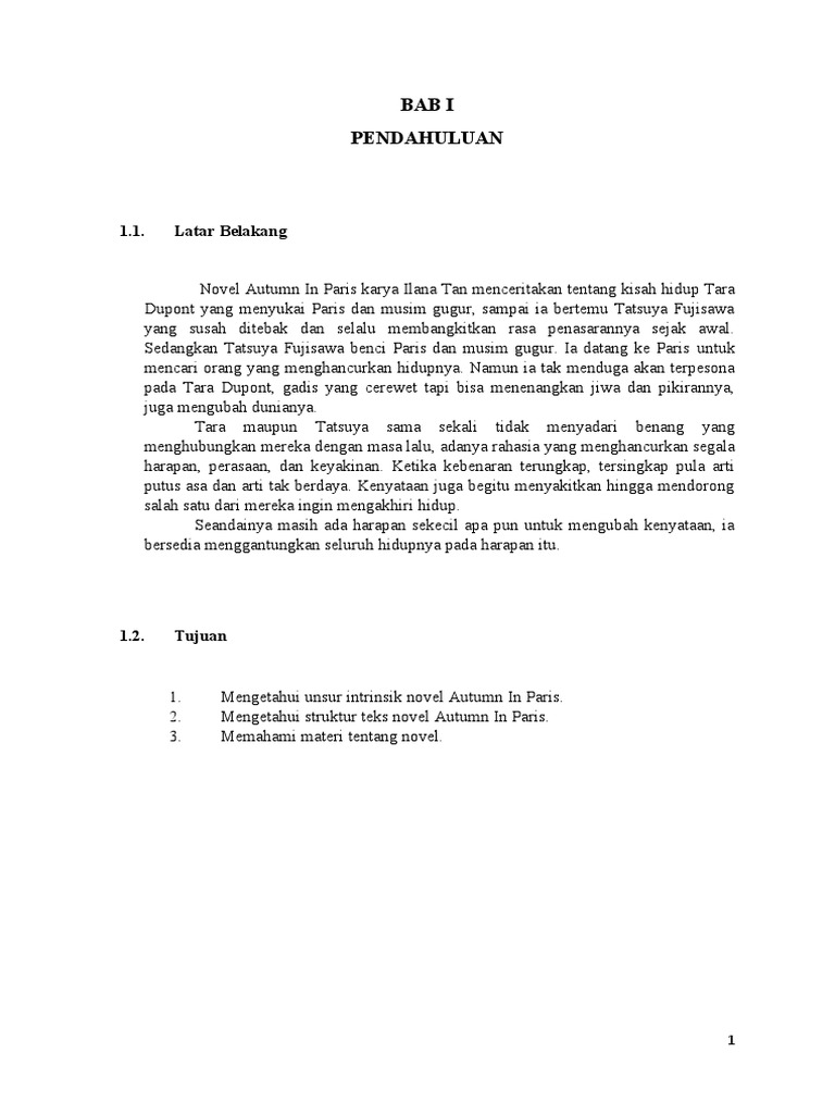 Analisis Novel Isi | PDF